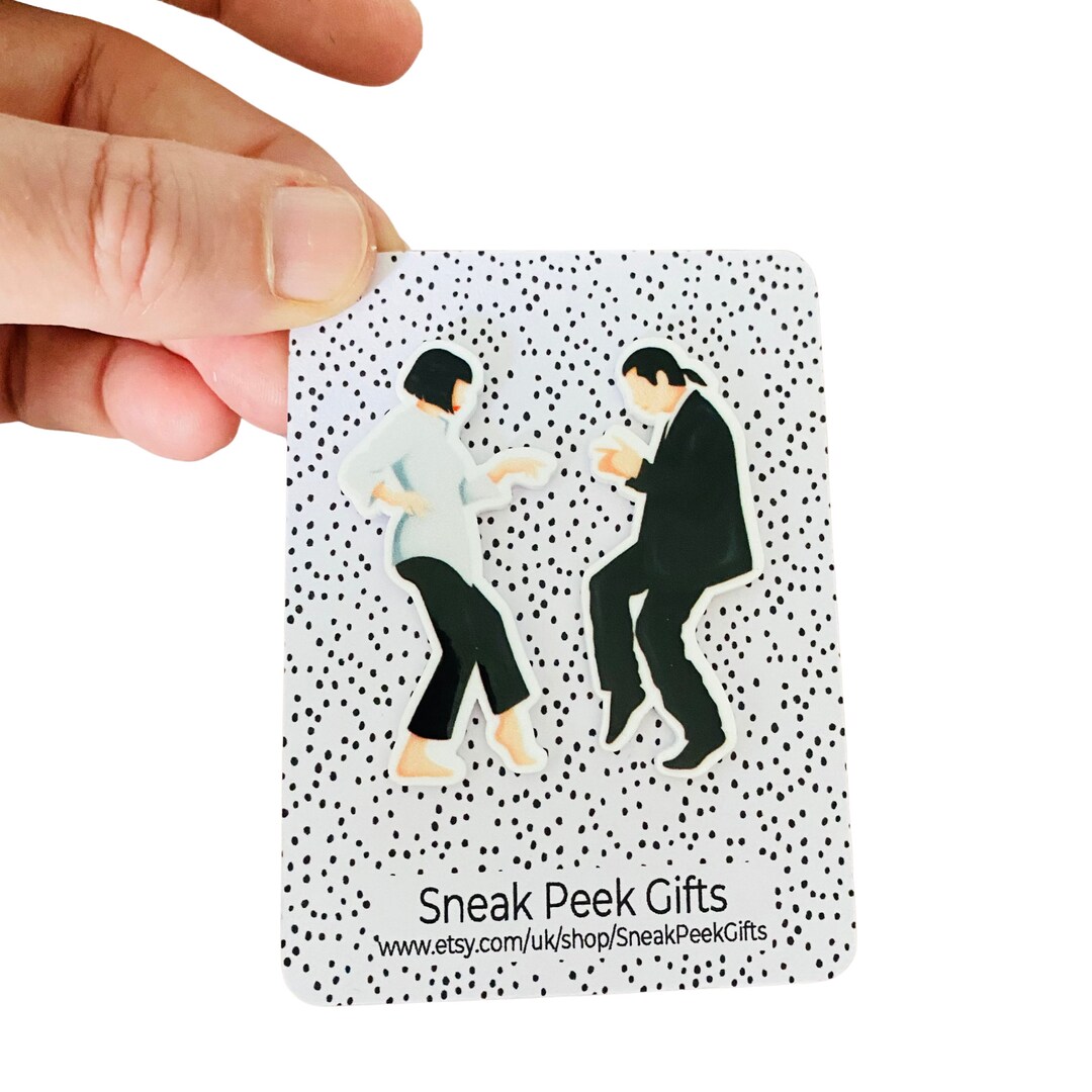 Pulp Fiction Inspired Pin Badge Set. Retro Movie Inspired Accessories ...