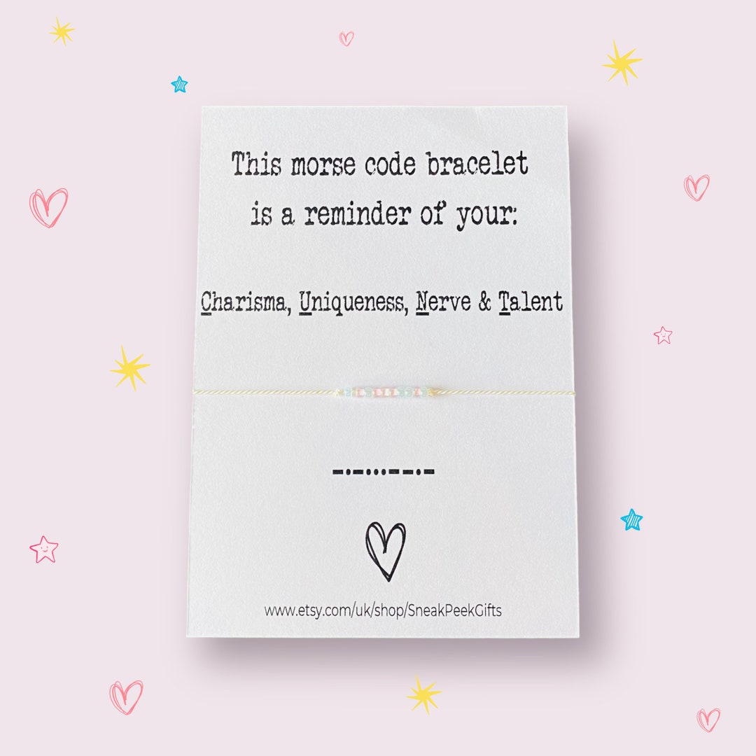 Rupaul Inspired Morse Code Bead Bracelet. Birthday Gift for Friend or ...