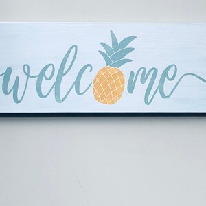 Pineapple Decor - Welcome Sign - Etsy