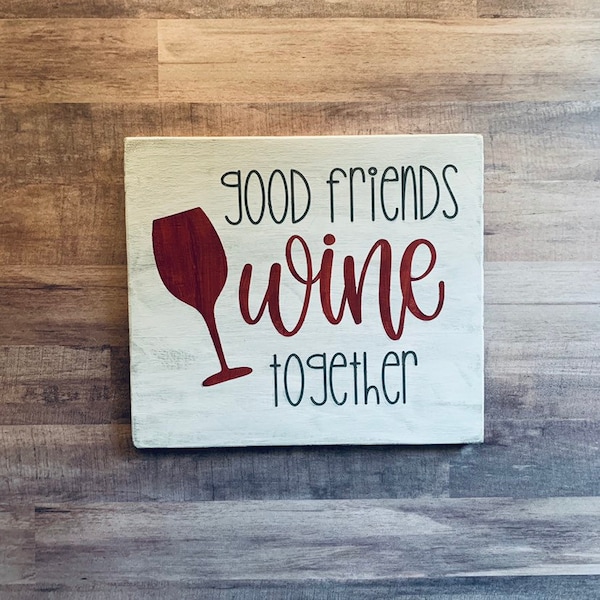 Wine Wood Sign - Etsy