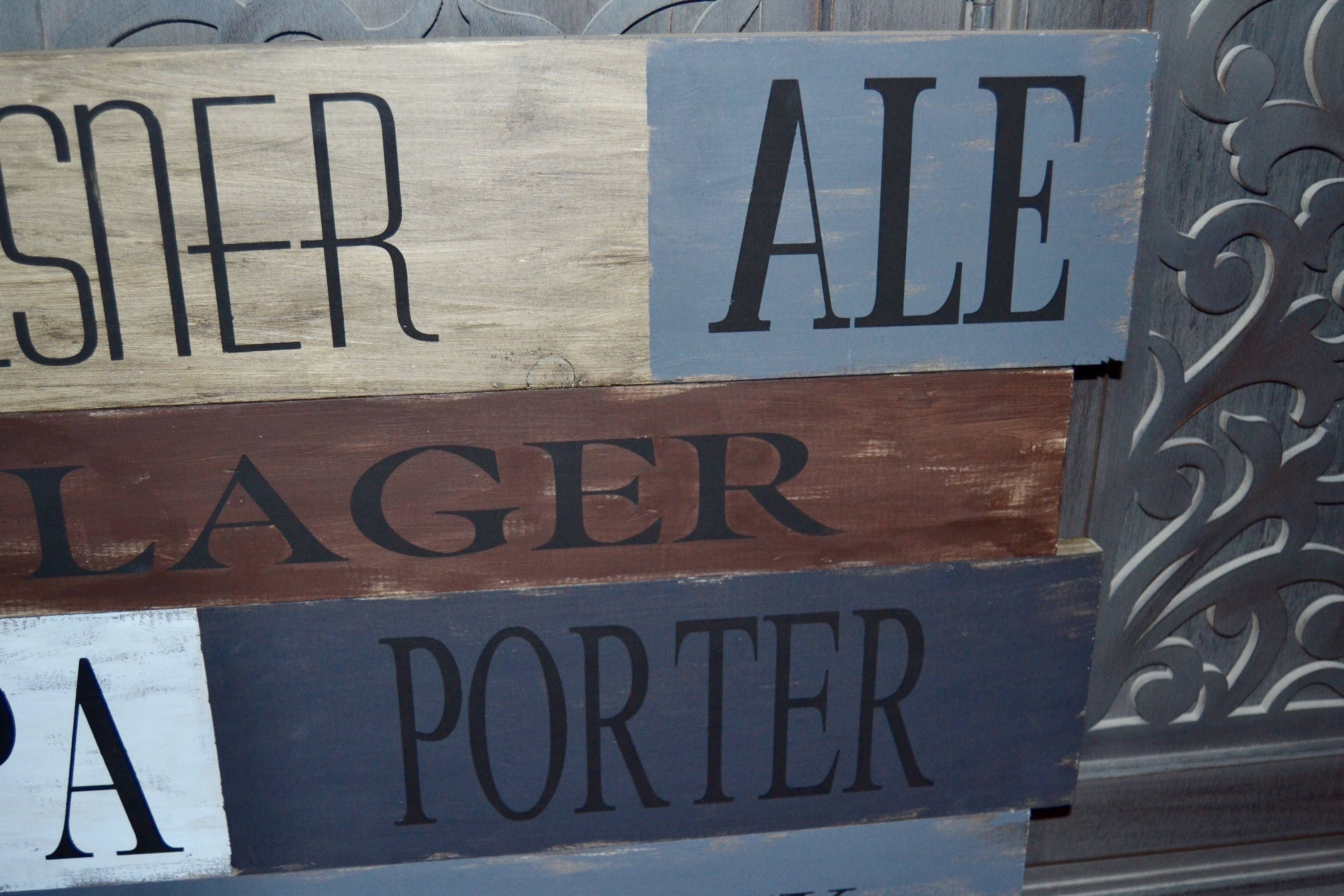 Large Beer Wood Sign With Bottle Opener - Etsy