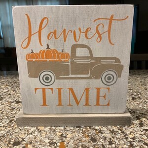 Harvest Time Fall Wood Sign - Etsy