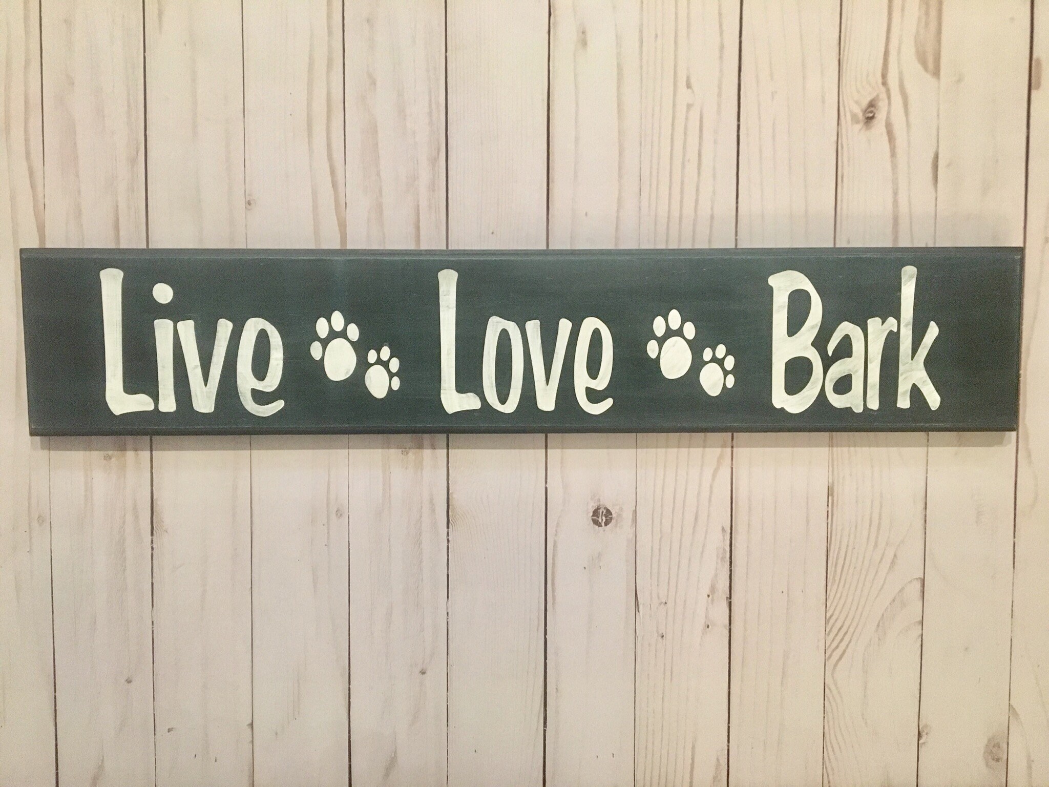 Live Love Bark Dog wood sign Dog signs dog decor | Etsy