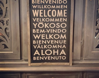 Distressed Wood Sign - Etsy