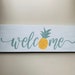 Pineapple Decor Welcome Sign - Etsy