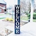 Gray Welcome Porch Sign - Etsy