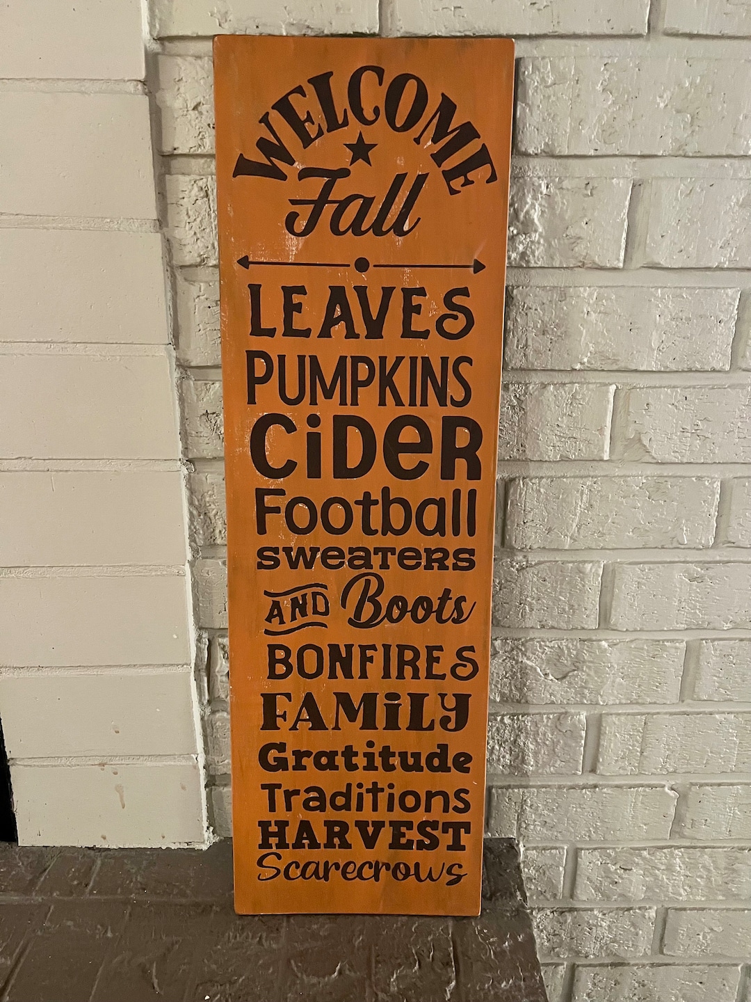Welcome Fall Decor Sign - Fall Decor - Fall Porch Sign - Etsy