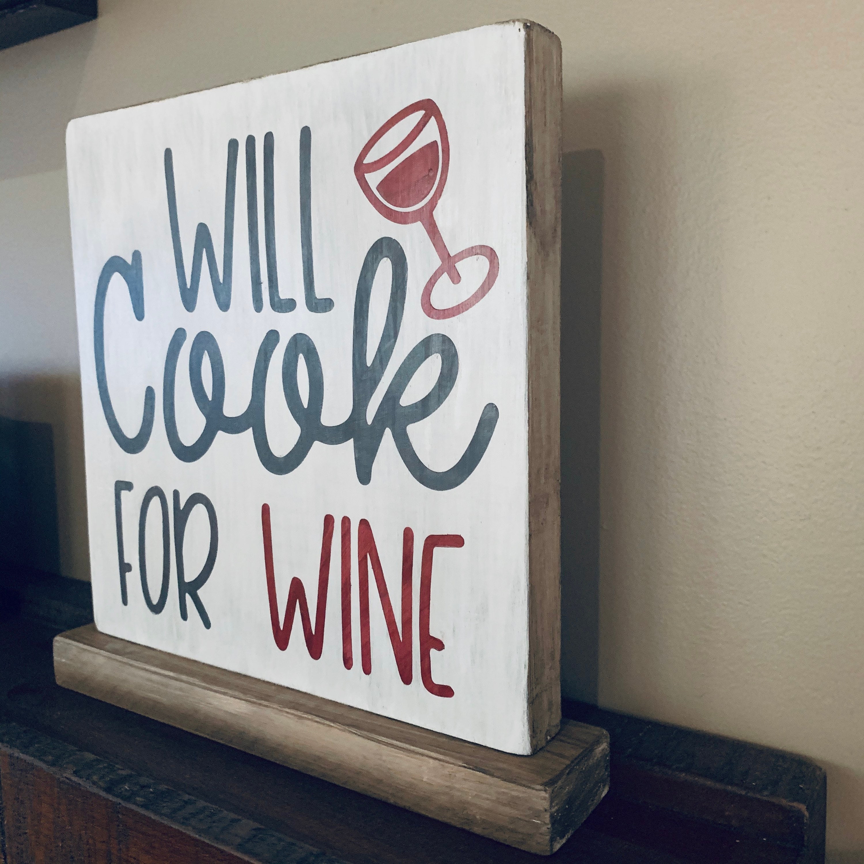 Funny signs wine decor gift for wine lover ledge sign | Etsy