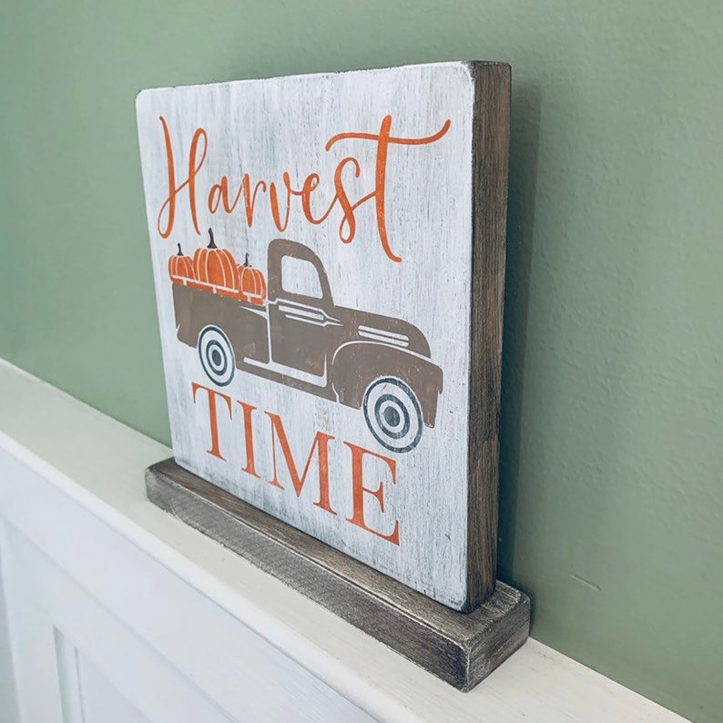 Harvest Time Fall Wood Sign - Etsy
