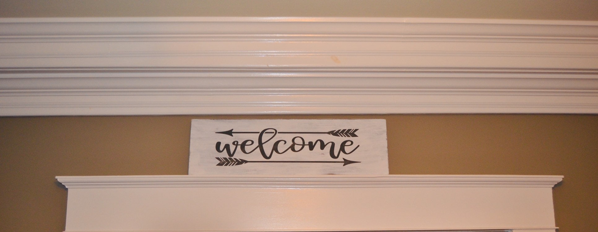 White Welcome Sign | Etsy