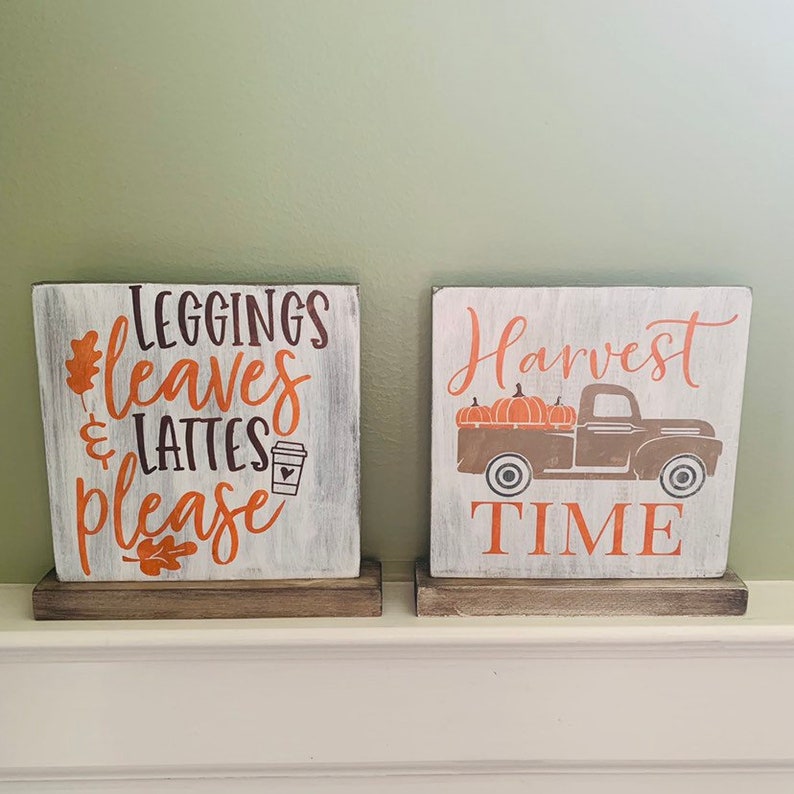 Harvest Time Fall Wood Sign - Etsy
