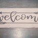 White Welcome Sign - Etsy