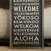 Welcome Sign Framed Welcome Sign Distressed Wood Sign - Etsy