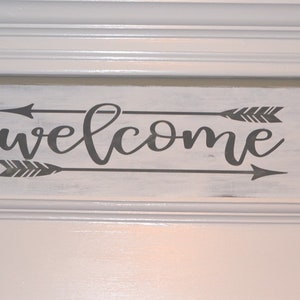 White Welcome Sign - Etsy