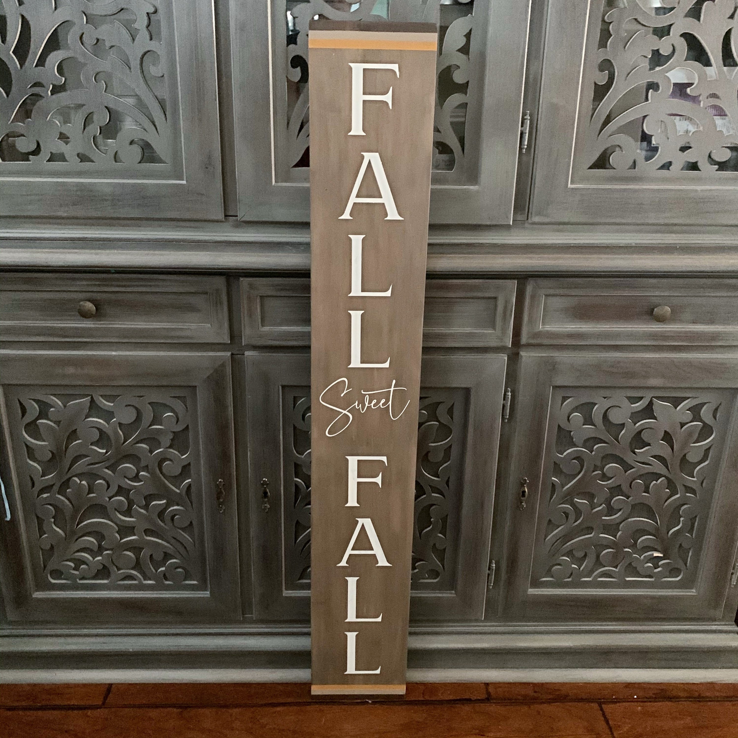 Fall Sweet Fall Wood Sign Porch Signs Fall Decor | Etsy