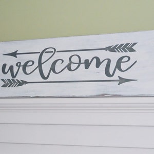White Welcome Sign - Etsy