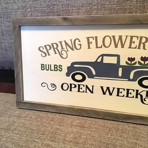 Spring Wood Sign - Etsy