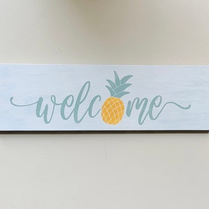 Pineapple Decor - Welcome Sign - Etsy