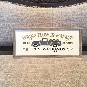Spring Wood Sign - Etsy
