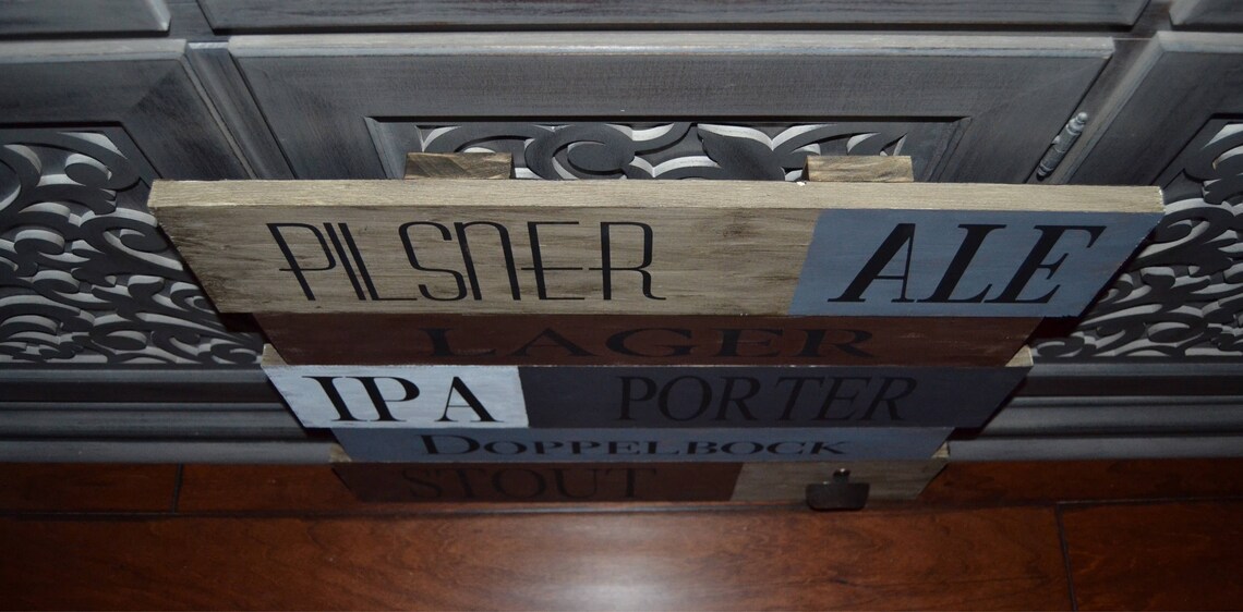 Large Beer Wood Sign With Bottle Opener - Etsy