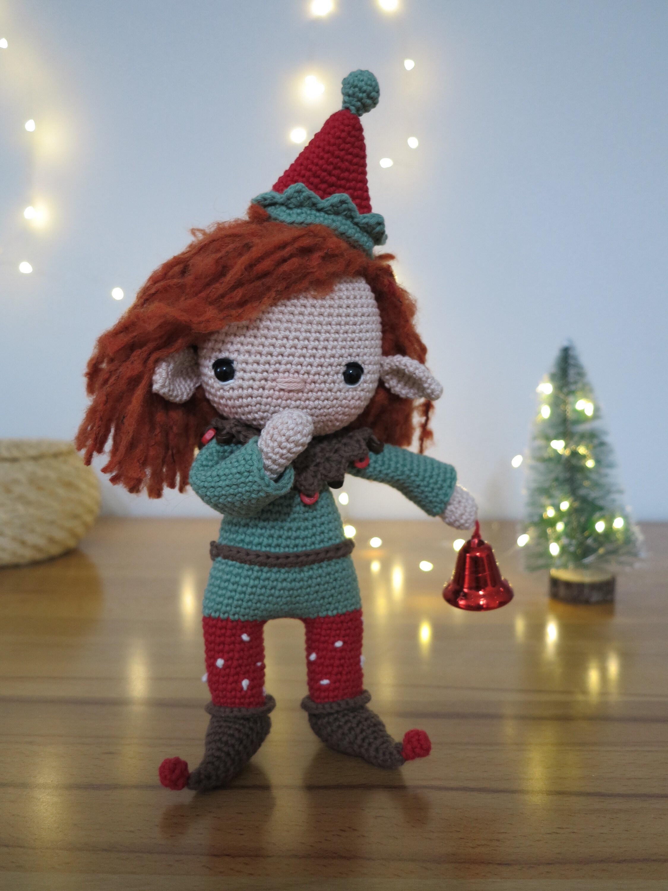 Christmas Crochet Amigurumi Elf Pattern Santa's Helper | Etsy
