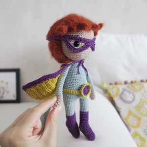 Crochet Pattern Super Hero Amigurumi Doll, Crochet Plushie Toy Tutorial ...