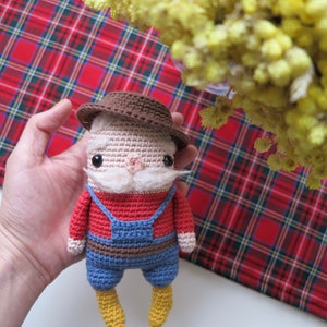 Crochet Pattern Farmer Old Macdonald Amigurumi Grandpa Doll Pattern ...