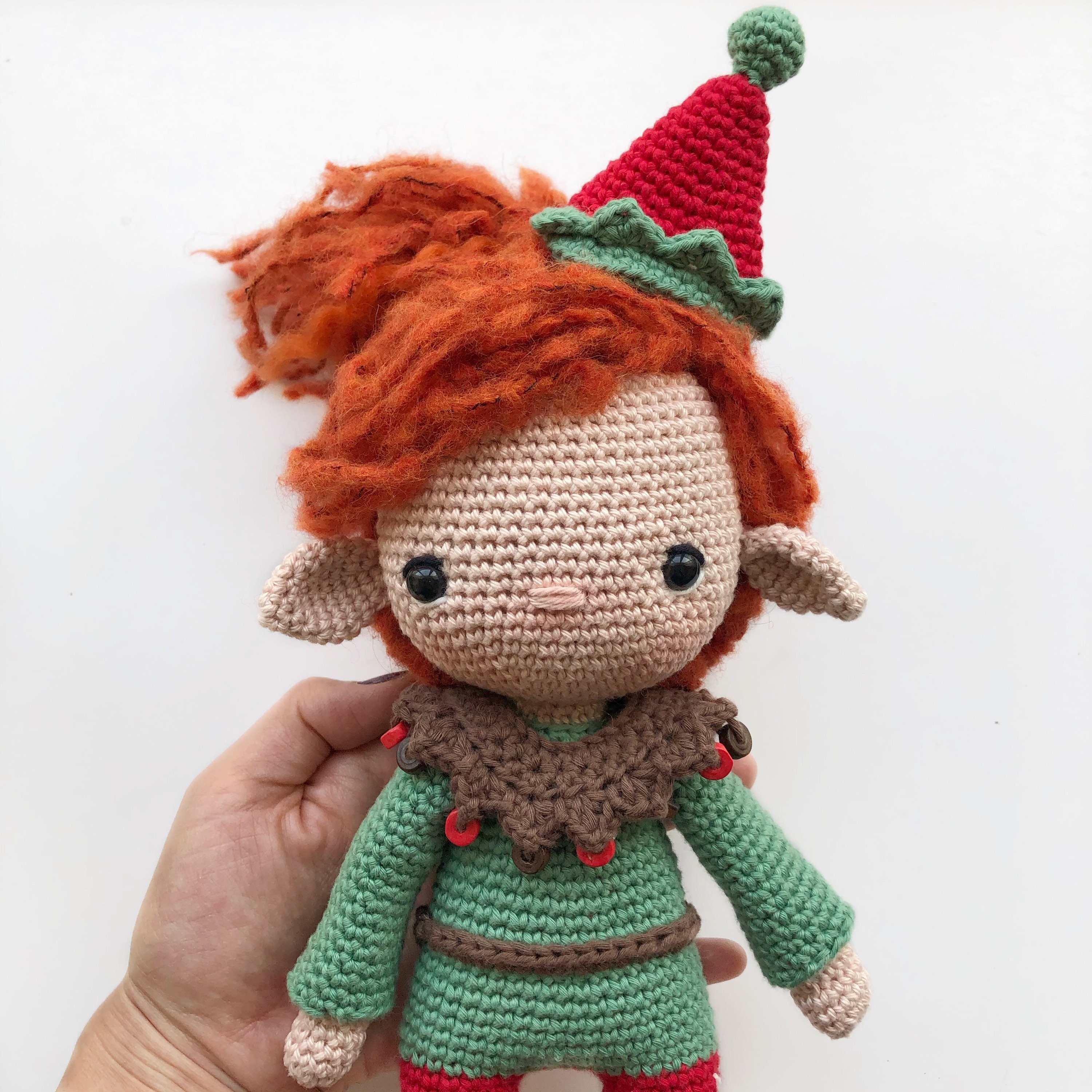 Christmas Crochet Amigurumi Elf Pattern Santa's Helper | Etsy