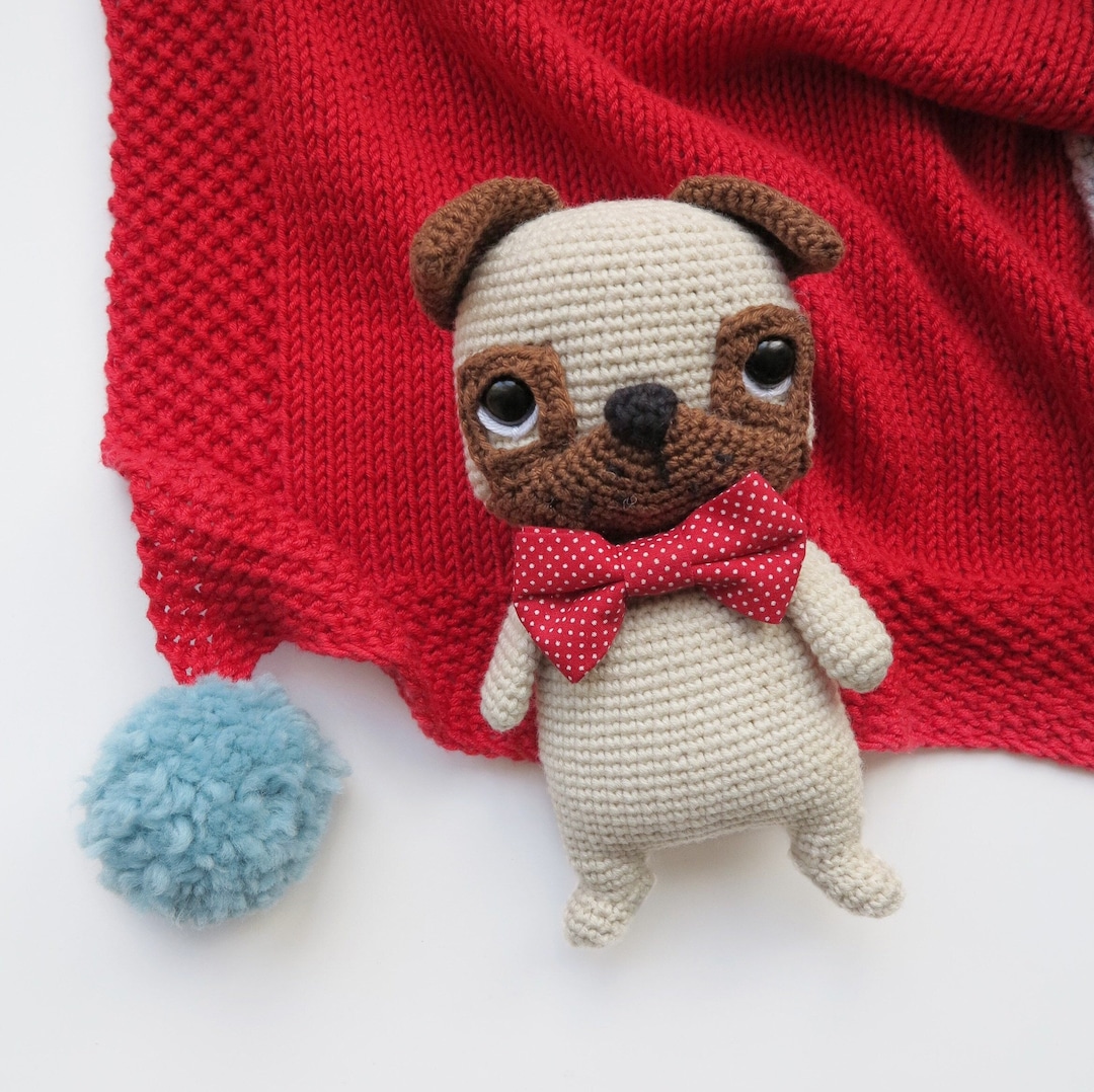Pug Crochet Pattern Crochet Dog Pattern Amigurumi Dog - Etsy