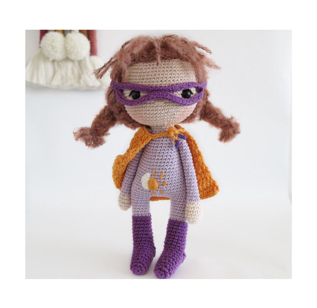 Crochet Pattern Super Hero Amigurumi Doll Crochet Plushie Toy - Etsy