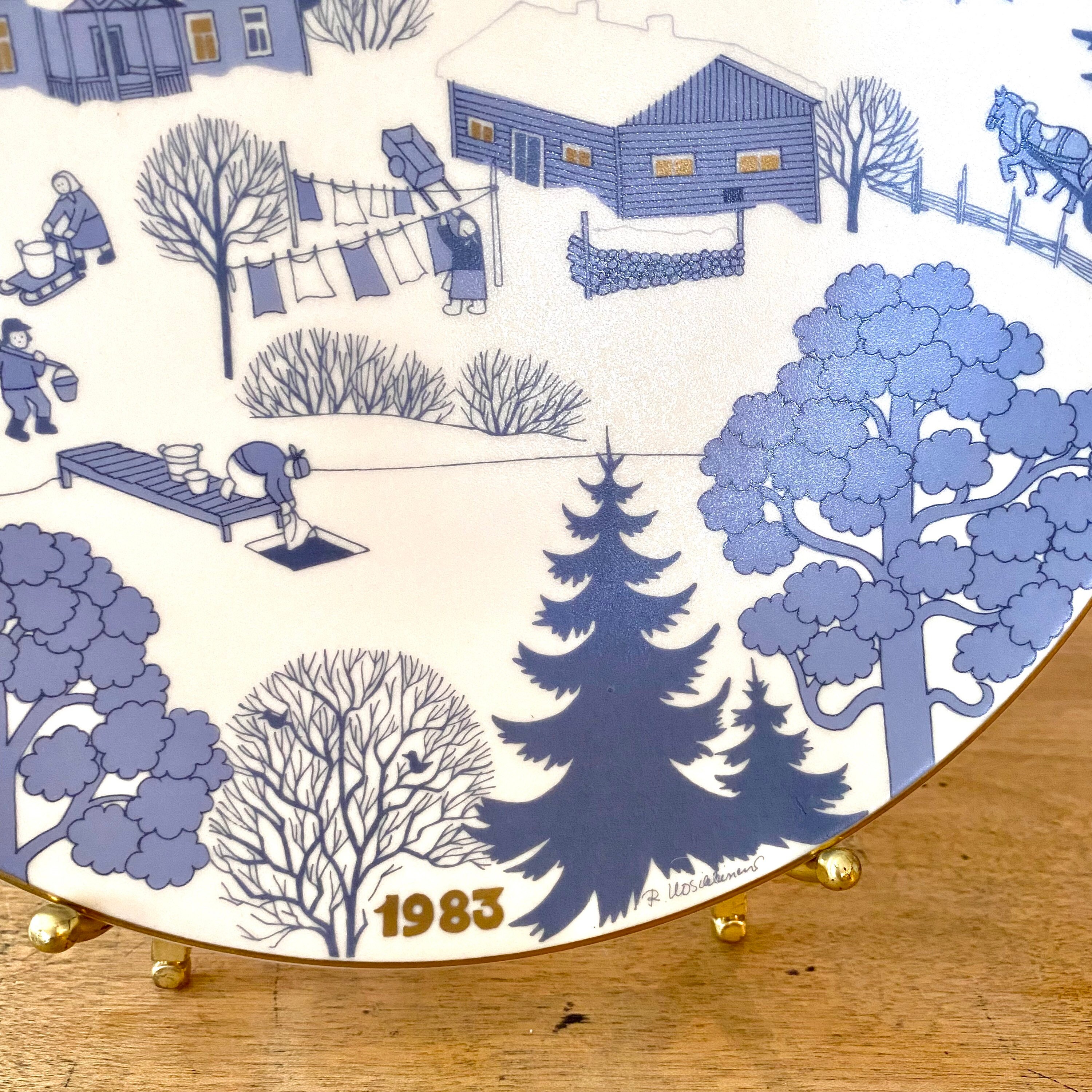 Arabia Finland Plate, Vintage Plate Finland, Collectible Christmas ...