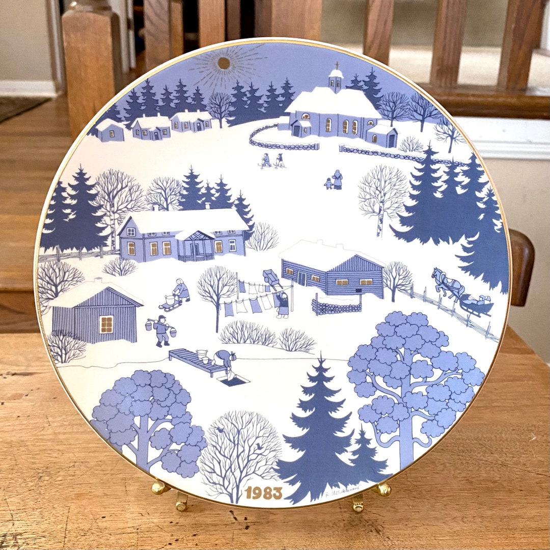 Arabia Finland Plate, Vintage Plate Finland, Collectible Christmas ...