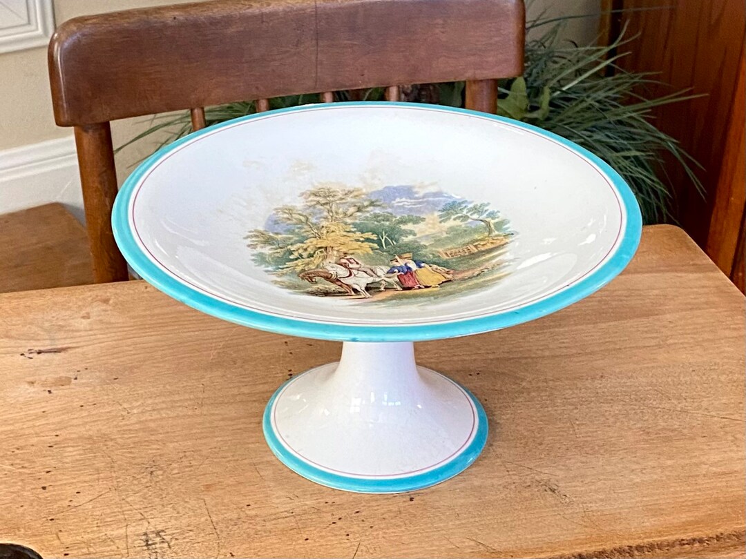 Antique Footed Cake Stand by G. L. Ashworth & Bros, Mid 19th Century ...