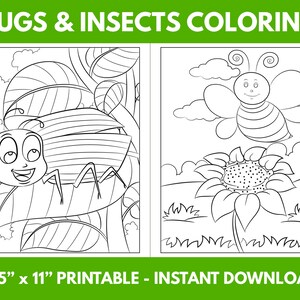 Bugs and Insects Coloring Pages for Kids and Toddlers - Fun Creative ...