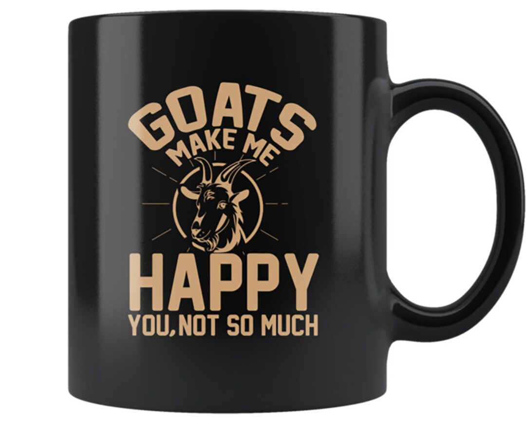 Funny Goat Coffee Mug - Farm Animal Lover Gifts Cups for Men & Women ...