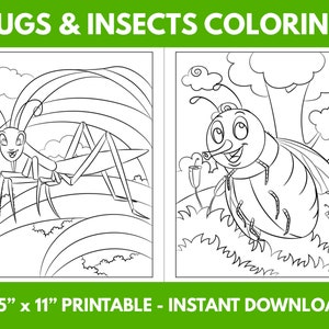 Bugs and Insects Coloring Pages for Kids and Toddlers - Fun Creative ...