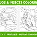 Bugs and Insects Coloring Pages for Kids and Toddlers Fun Creative ...