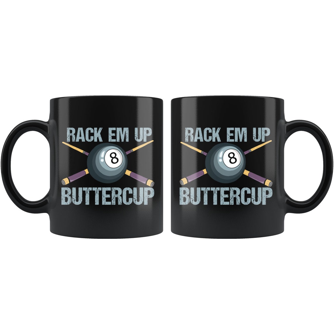 Pool Player Coffee Mug - Funny Billiards Gift Cup Ideas - Custom Rack ...