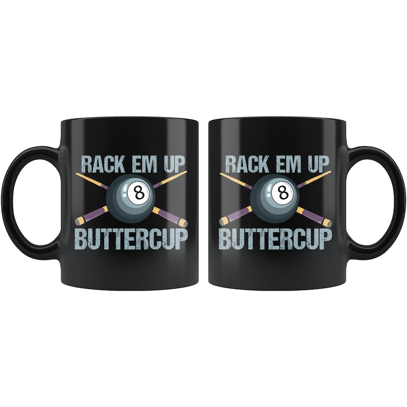 Pool Player Coffee Mug - Funny Billiards Gift Cup Ideas - Custom Rack ...