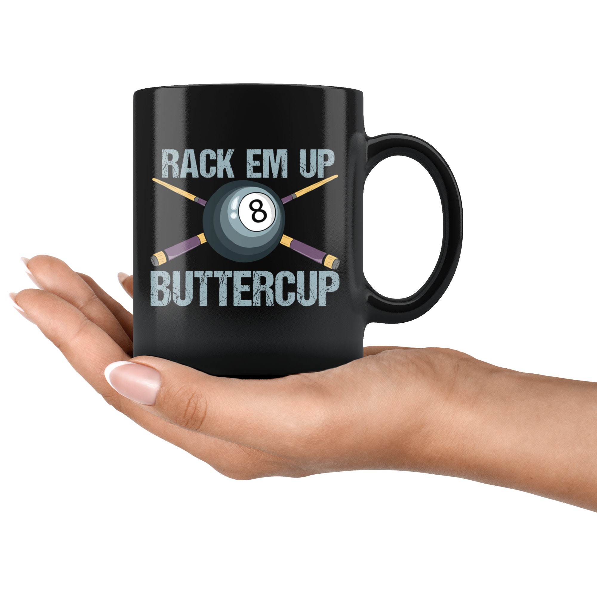 Pool Player Coffee Mug - Funny Billiards Gift Cup Ideas - Custom Rack ...