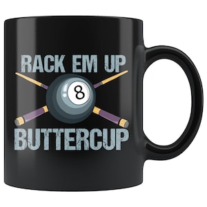 Pool Player Coffee Mug - Funny Billiards Gift Cup Ideas - Custom Rack ...