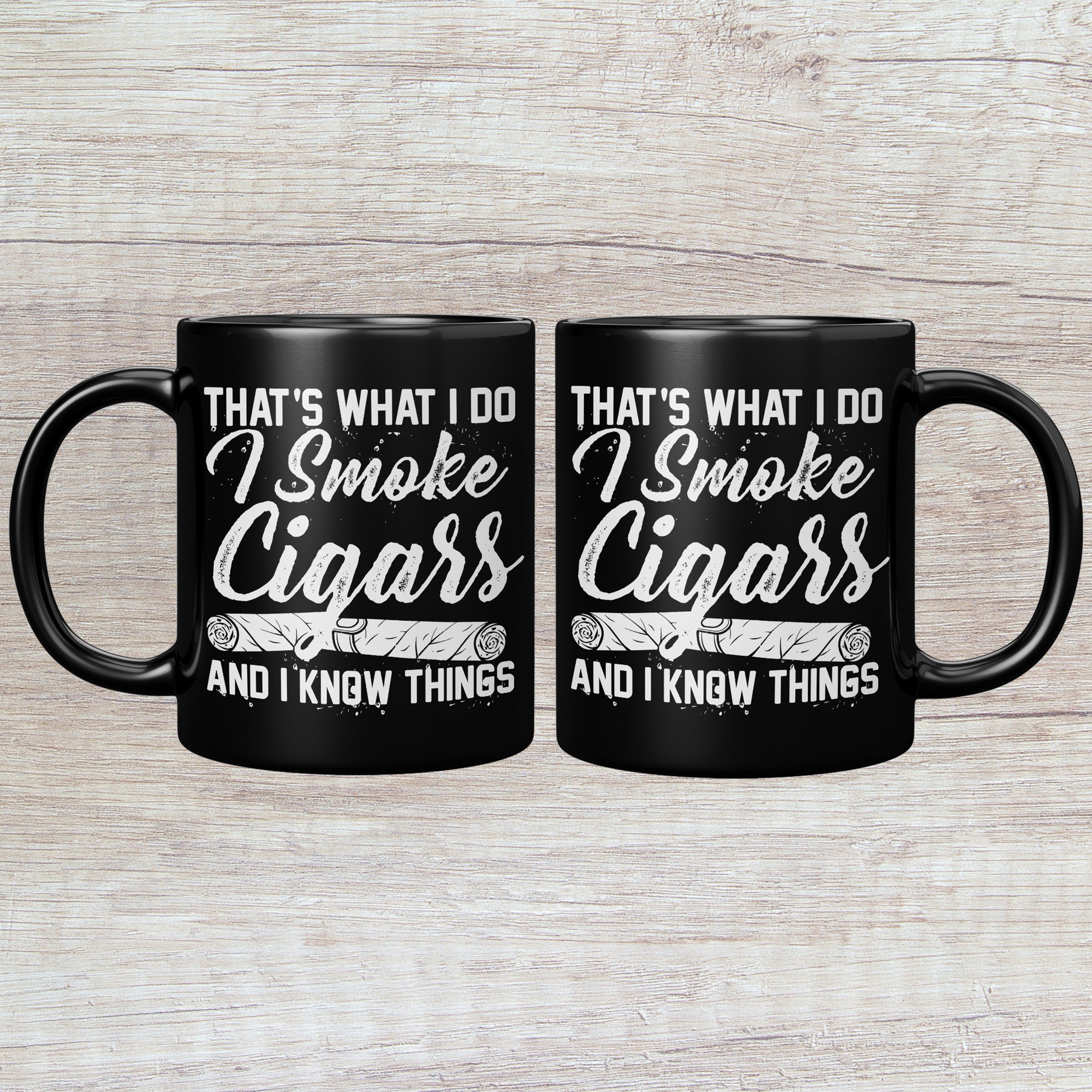 Cigar Coffee Mug | Unique Cigar Smoker Gift Idea | Cigar Lounge Bar ...