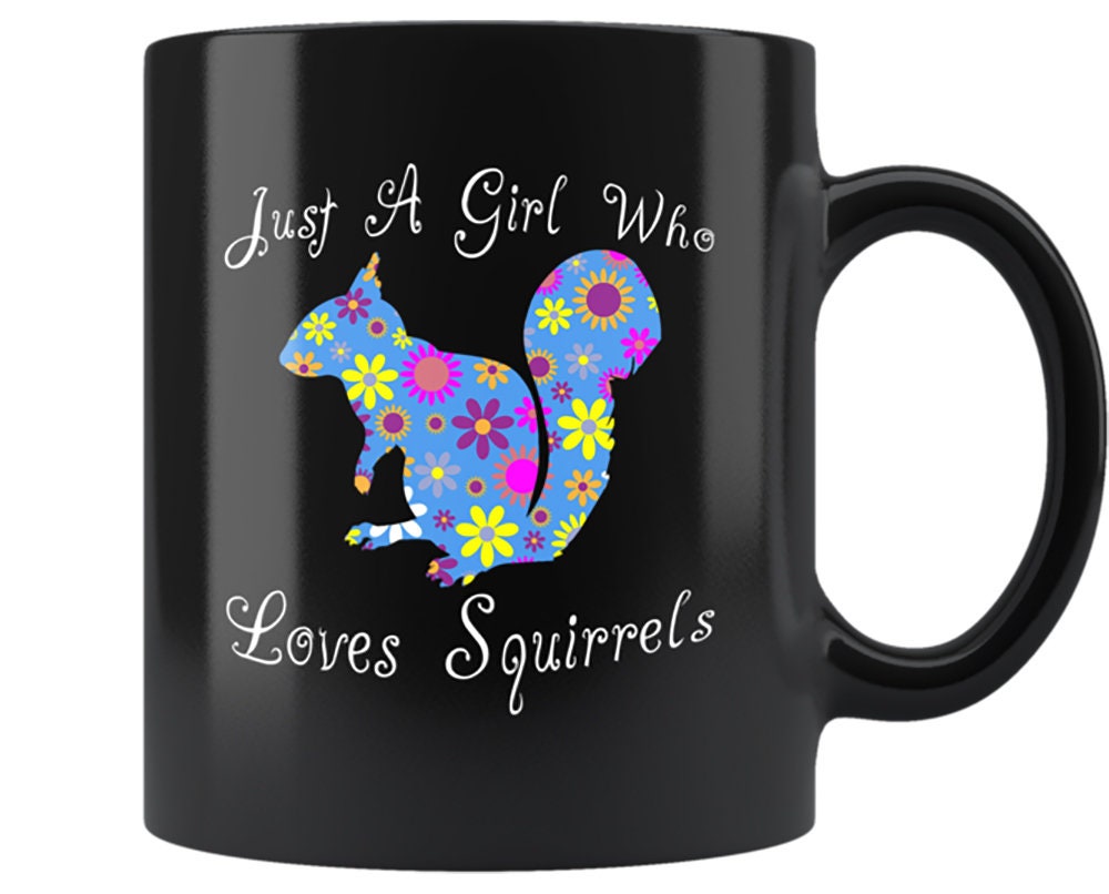Squirrel Mug This Cute Floral Coffee Cup Will Definitely Get Smiles ...