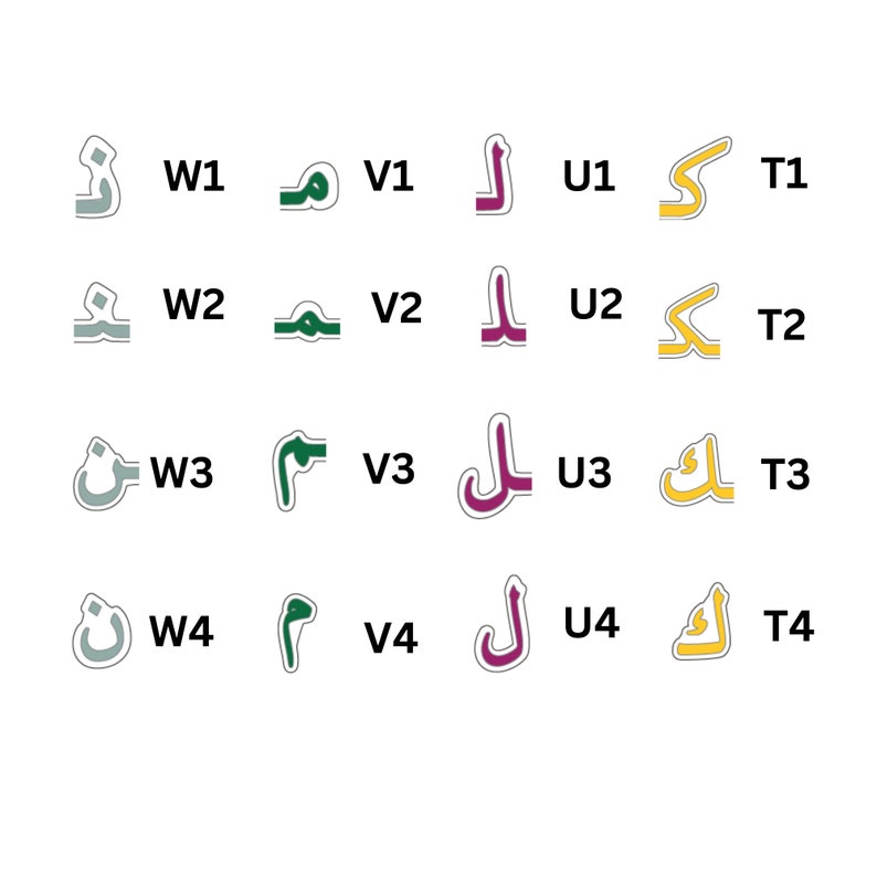 Individual Arabic Alphabet Letter Magnets for Crafts - Etsy