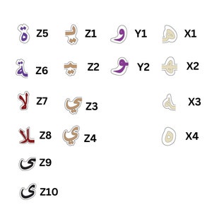 Individual Arabic Alphabet Letter Magnets for Crafts - Etsy