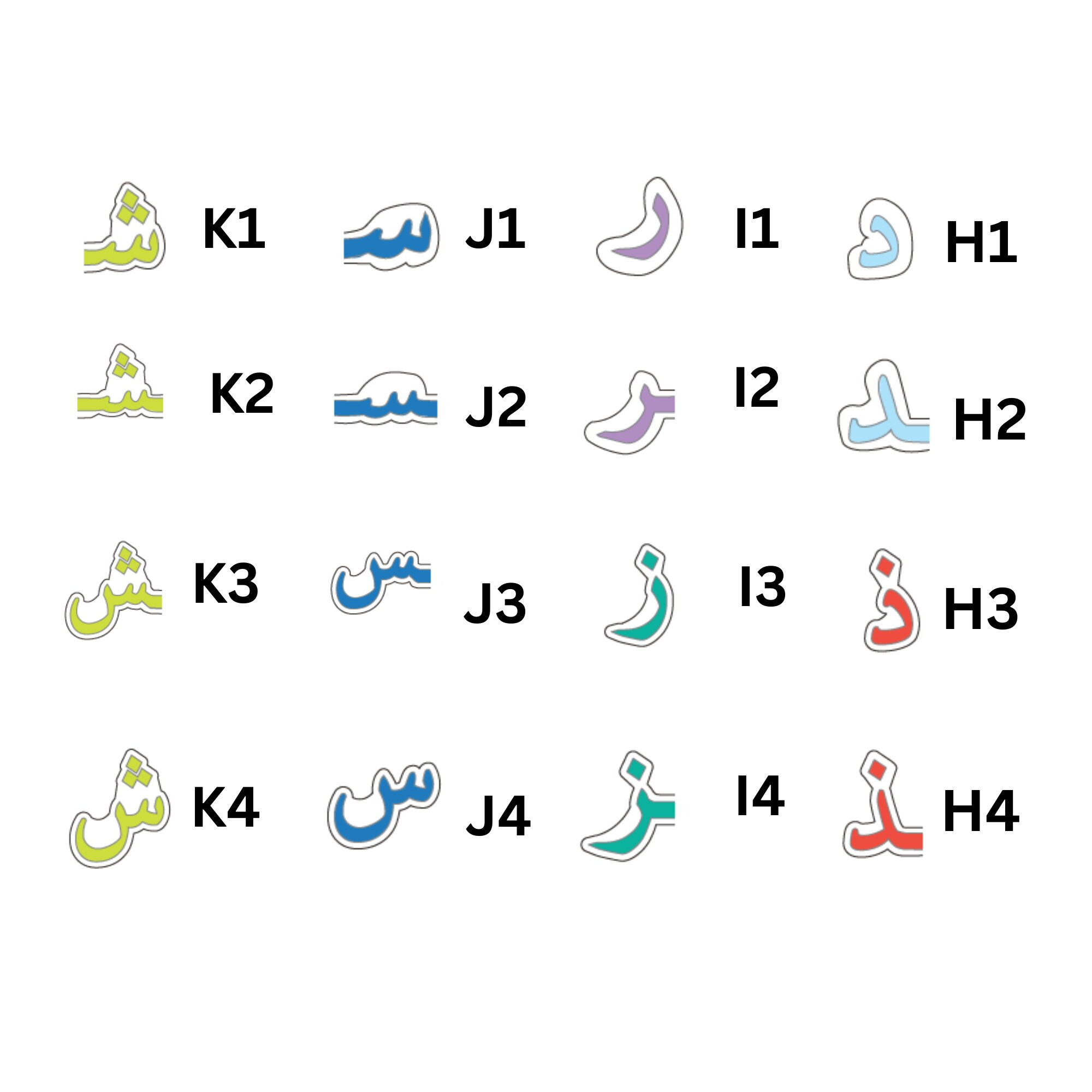 Individual Arabic Alphabet Letter Magnets for Crafts - Etsy