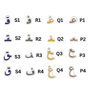 Individual Arabic Alphabet Letter Magnets for Crafts - Etsy