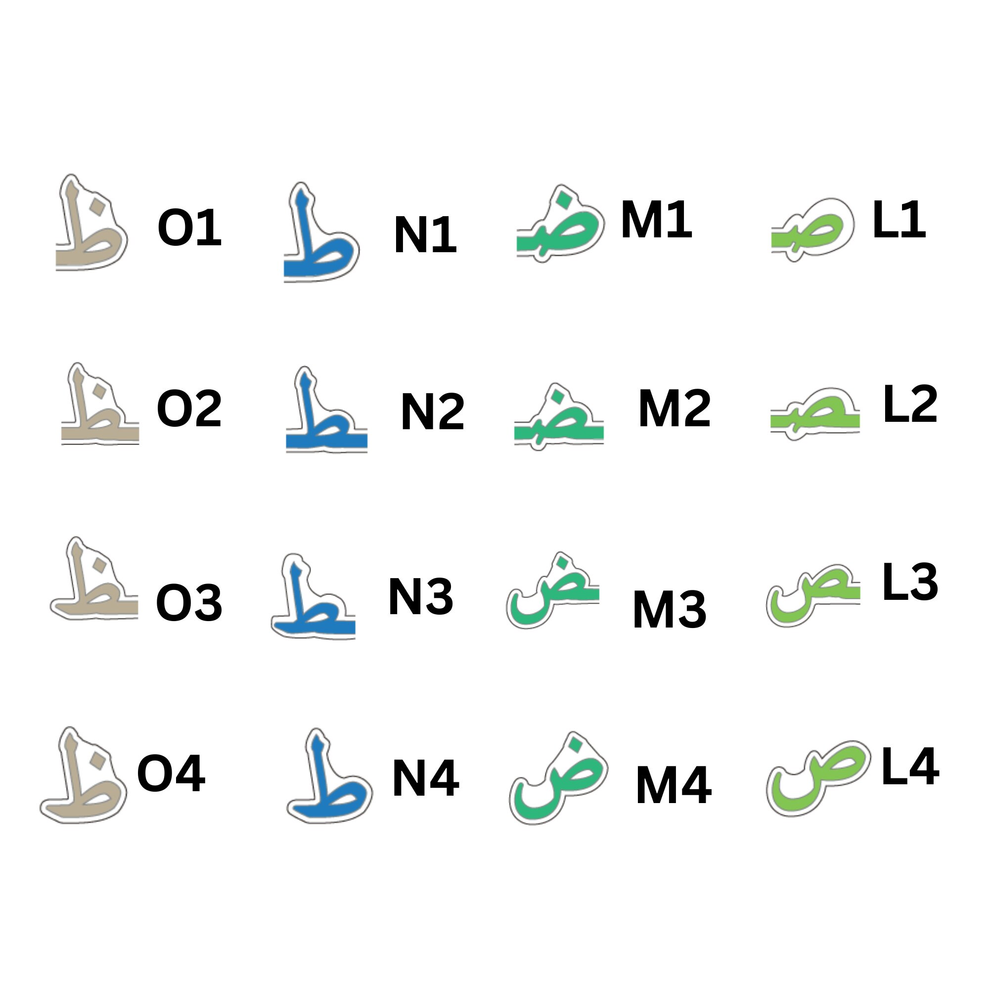 Individual Arabic Alphabet Letter Magnets for Crafts - Etsy