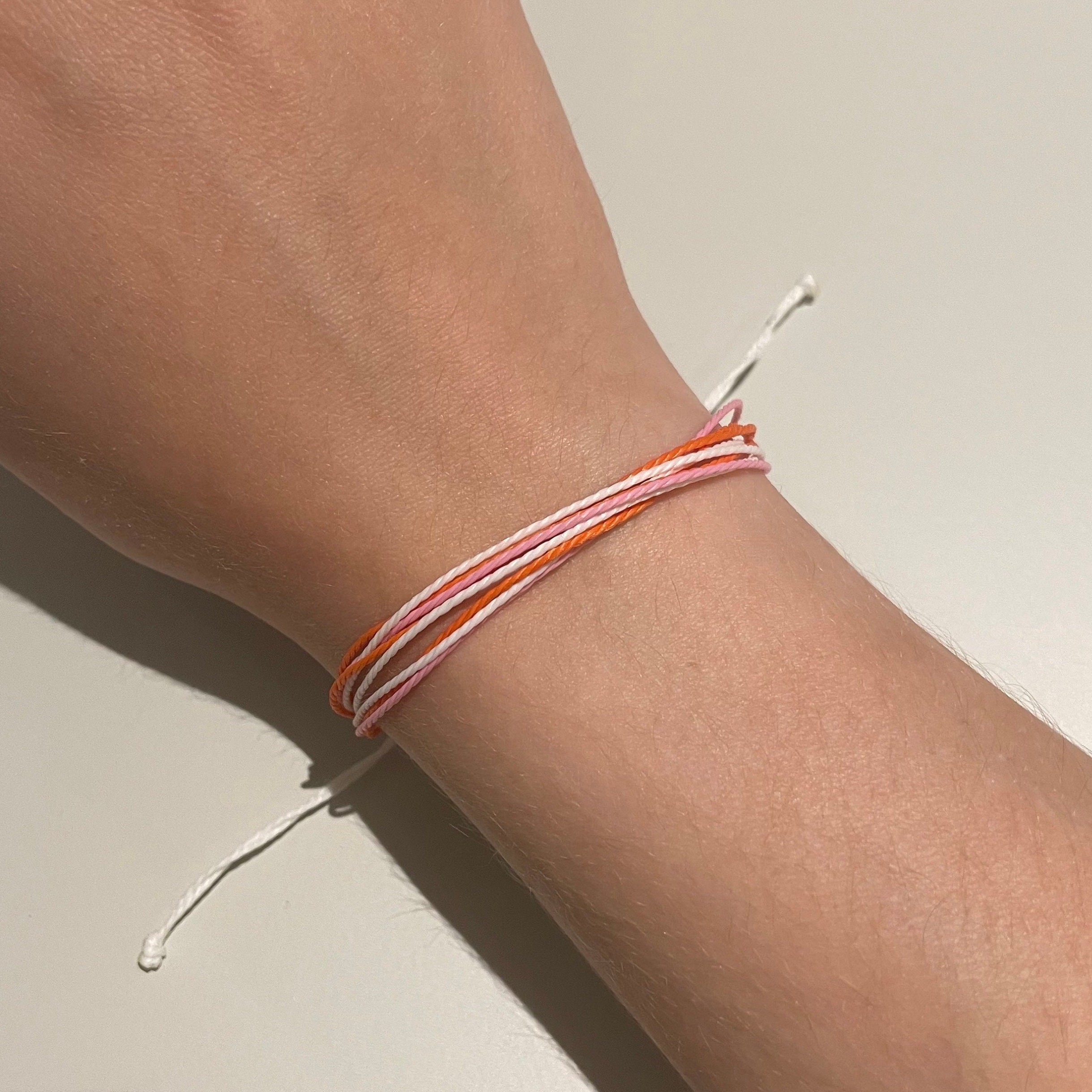 Custom Discrete Pride Flag Bracelets Lesbian Gay Bisexual - Etsy