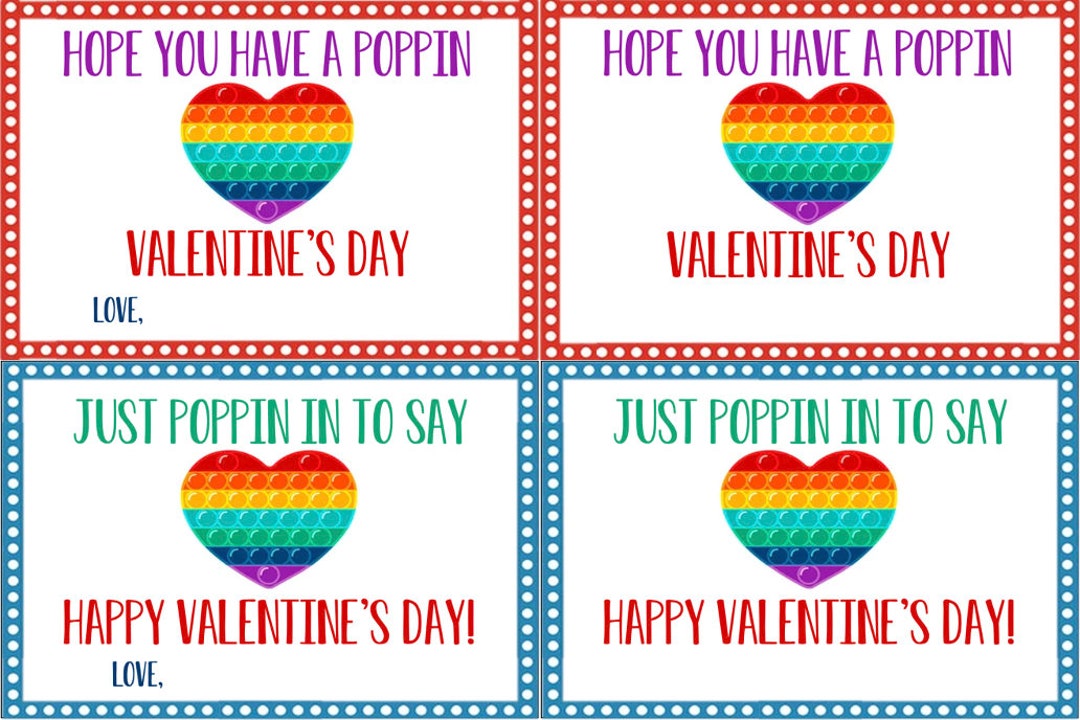 Pop It Valentine, Digital Download - Etsy